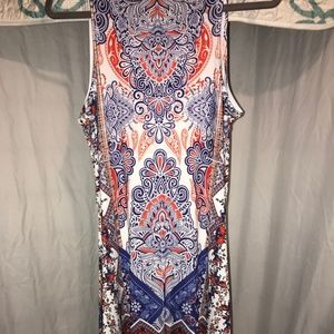 ONE WORLD | Dresses | Womens Sleeveless Printed Maxi Dress | Poshmark